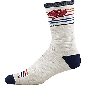 Darn Tough Men's Pacer Micro Crew Ultra-Lightweight With Cushion Sock (Style 1041) - Ash, Large