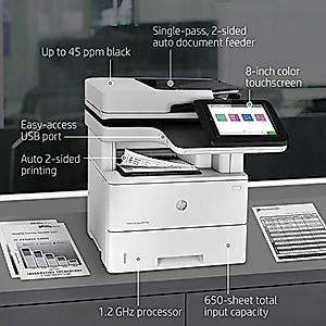 HP LaserJet Enterprise MFP M528dn Monochrome All-in-One Printer with built-in Ethernet & 2-sided printing (1PV64A)
