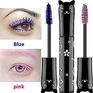 LGSZGDCN White Lashes volume mascara Extensions Makeup Lash Waterproof Fast Dry Eyelashes Curling Lengthening Primer Eye Lashes Party Stage Use