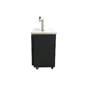 PEAKCOLD 2 Door Commercial Beer Dispenser - Double Tap Keg Cooler - Kegerator; 48" W