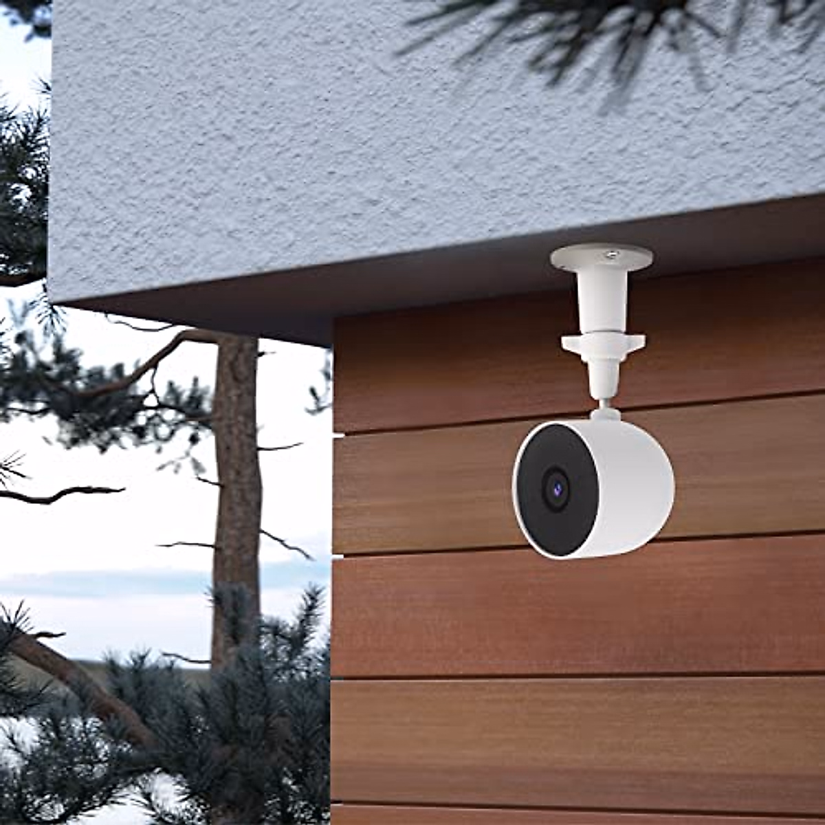 UYODM 2 Pack Wall Mount Holder Compatible with Google Nest Cam Outdoor or Indoor, Battery - 360°Rotation Security Mounting Bracket for Nest Cam with 1/4 Screw Thread, Camera Not Included (White)