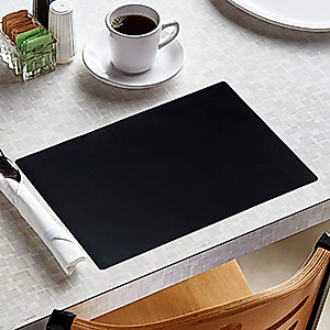 KimTin 60cm×40cm Heat Resistant Mat for Air Fryer Site on, Thick Silicone Mats for Kitchen Counter, Countertop Protector, No-slip Resistant Desk Saver Pad,Multipurpose Mat,Placemat(Black)…