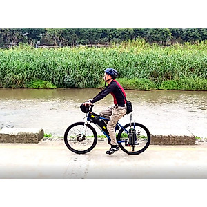 Bike Fishing Rod Holder，Bike Fishing Rod Rack and Carrier,Easy Mounts Two Rod to Your Bicycle,for Bicycle Fishing (Black)