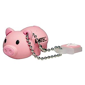 EMTEC Animal Series 4 GB USB 2.0 Flash Drive, Pig