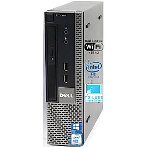 Dell Optiplex 7010 USFF Desktop Computer with Intel i5-3470S Upto 3.6GHz, HD Graphics 2500 4K Support, 8GB RAM, 1TB SSD, DisplayPort, HDMI, DVD, AC Wi-Fi, Bluetooth - Windows 10 Pro (Renewed)