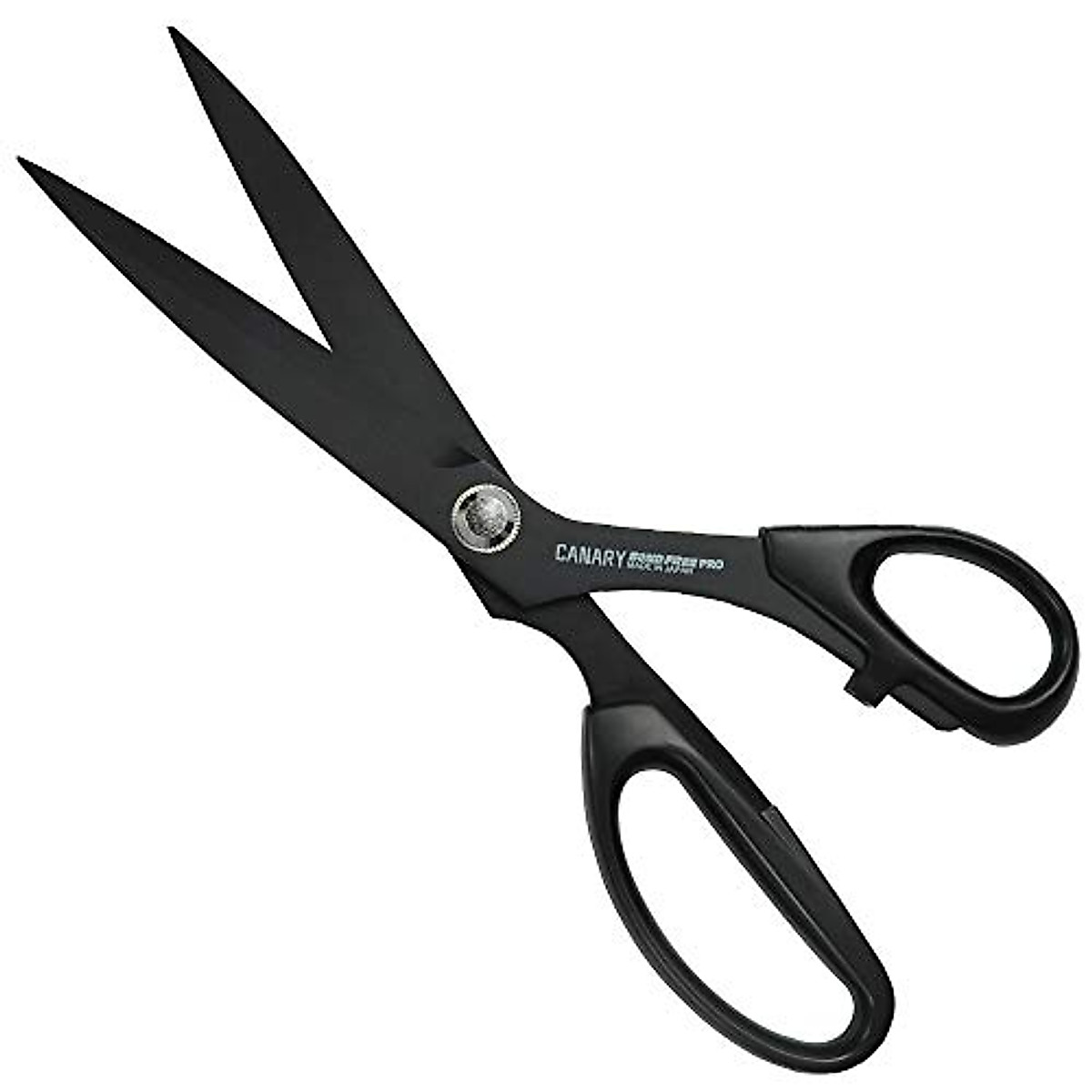 CANARY Japanese Sewing Scissors for Fabric Cutting 10.5 Inch, Black Scissors Heavy Duty All Purpose Scissors, Japanese Stainless Steel Nonstick Coating, Made in JAPAN, Black (SE-265F)