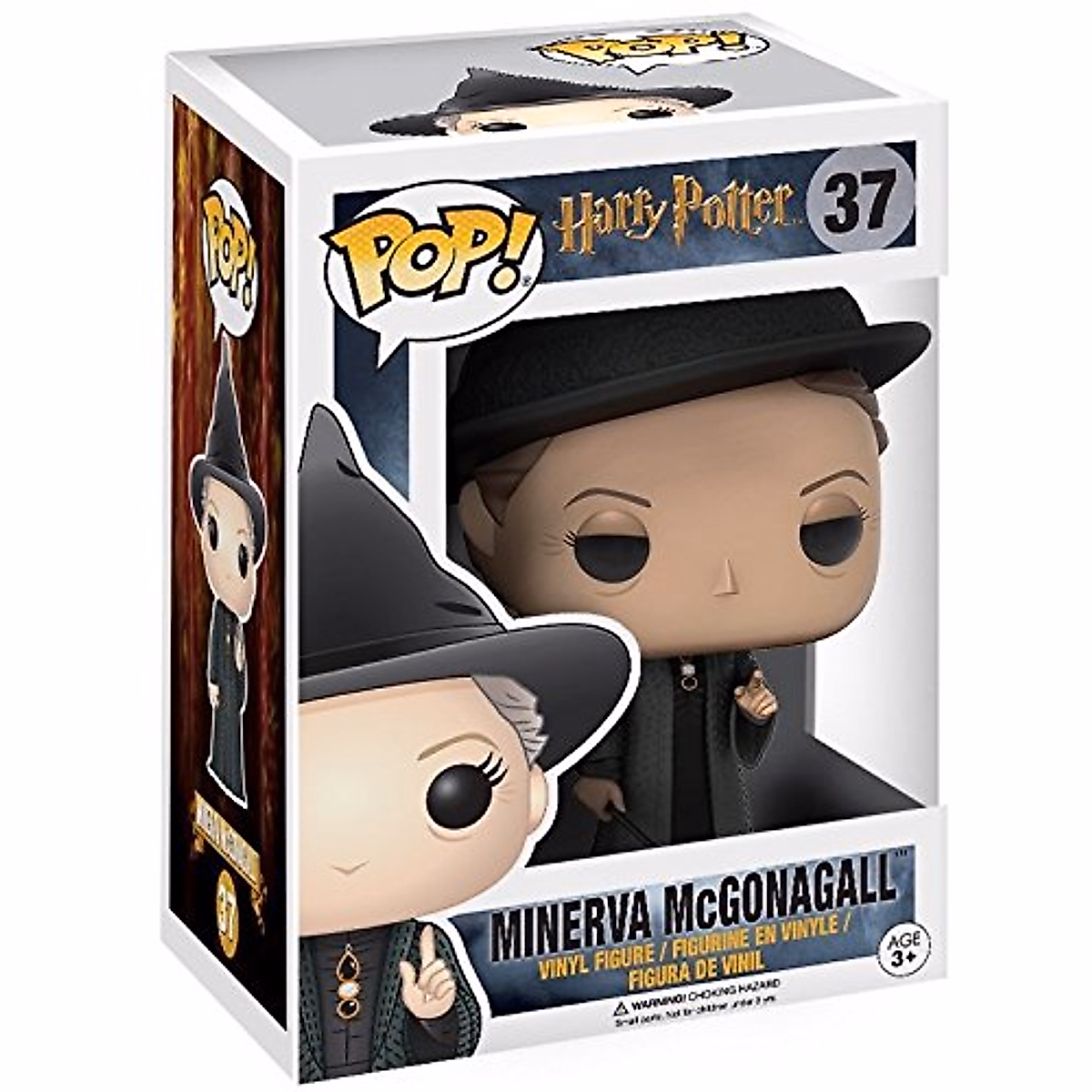 Funko Pop! Movies: Harry Potter - Professor Minerva McGonagall #37 Vinyl Figure (Bundled with Pop Box Protector Case)