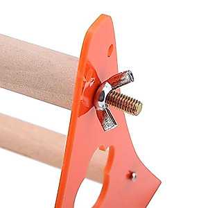 Sheens Bird Triangle Perch Wooden Training Interactive Stand Triangle Ladder Acrylic Pet Toys for Small Birds Parrot Parakeet Cockatiel Cockatoo Conure Lovebird