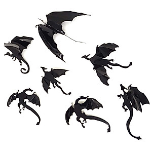 Honbay PVC 3D Dragon Decorative Wall Decals Wall Stickers for Home Wall Decoration