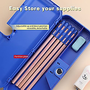 Enjoy Myself Planet Space Fingerprint Unlock Pencil Case, Portable Personal Security Stationery Box for for Teens Girls Boys Adults Student, Gift Back to School Supplies for Kids