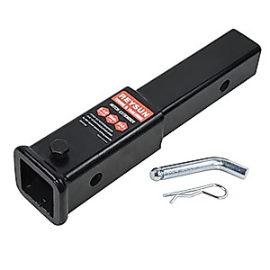 REYSUN Receiver Tube 864336 Trailer Hitch Extender 8-1/2 inch Extension, Fits 2 inch Hitch Receiver, 3,500lbs G.T.W, Hitch Pin and Clip Included…