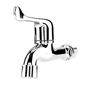 Water Faucet Laundry Bathroom Washing Machine Bath Tub Tap Faucet Outdoor Garden Single Cold Water Tap(#1)