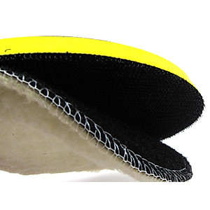 Elitexion 6 inches Backing Plate for Polishing Buffering Soft Wool with Hook and Loop Pad - 5/8 inch TPI Spindle