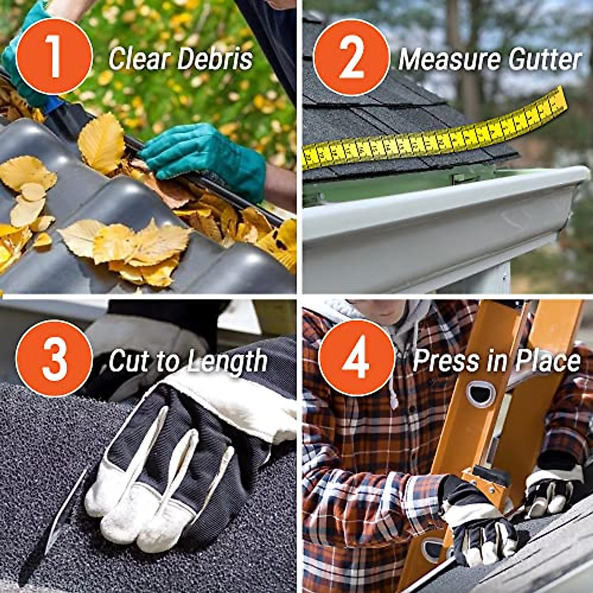 GutterStuff GSK432-2 K-Style Gutter Guard, 4-Inch, Original