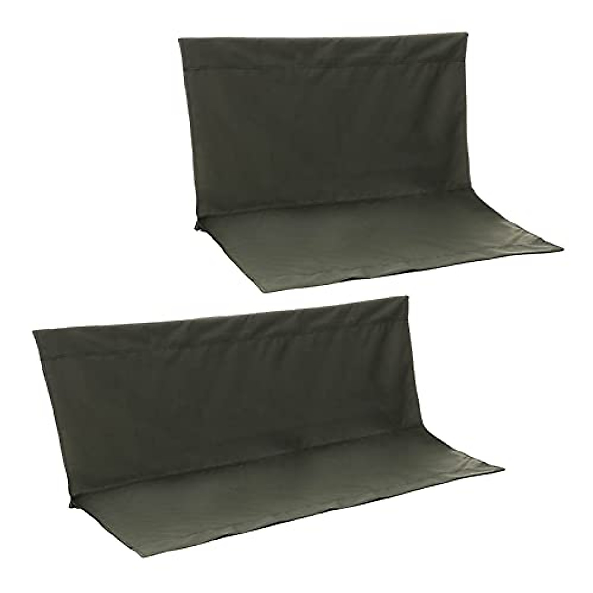 LAnGsHaW Swing seat Replacement 2/3 Seater Waterproof Swing Cover, Patio Swing Chair Hammock Replacement, Patio Garden Outdoor Swinging Seat Bench Cover (Spesifikasi : 113x94cm, Warna : Green)