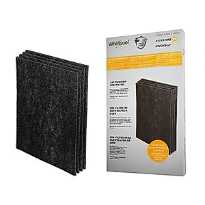 Whirlpool 8171510KS Genuine Charcoal Pre-Filter - Whishield Anti-Microbial Activated Replacement Fit for Air Purifier WP1000, WPPRO2000, Extra Large 4 Pack
