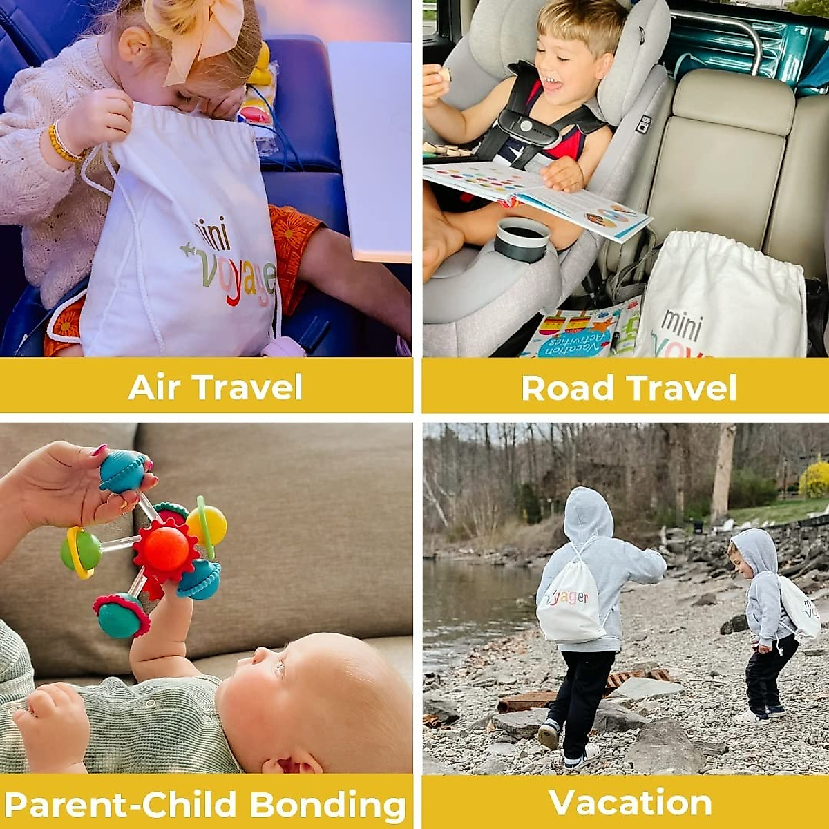 Mini Voyager Travel Activity Kit for Kids, Includes Crafts, Toys & Games Designed for Children’s Independent Play, Boys & Girls Quiet Time Sets for Road Trips, Airplanes & Hotels (3-4 Years Old)…