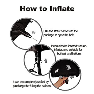 SULALABOO 40 Inch Black 2 Balloon Number Large Helium Number Balloons 0-9 Giant Digital 2nd Foil Mylar Big Party Balloon for Boy or Girl Birthday Party Anniversary Decorations