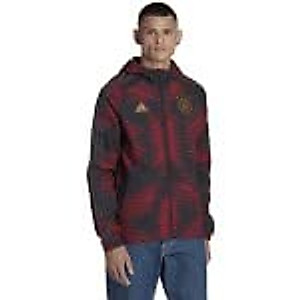 adidas GERMANY 2022 DNA WINDBREAKER (BLACK/TACTILE GOLD MET,MEDIUM)