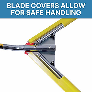 Jenlis The Original Weed Razer, Lake Weed Cutter, Large Pond Aquatic Plant Cutting Tool, Long and Sharp Razor Blades Shear Cattail, Reed, Lilly & Chara Algae, 48 Inch Cut Width, 25 Foot Throw Rope