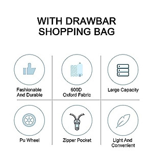 Shopping Carts For Groceries， Folding Truck ， Tote Bag On Wheels Collapsible Shopping Cart Bags Reusable Grocery Bags (Color : Thousand purple leaves)