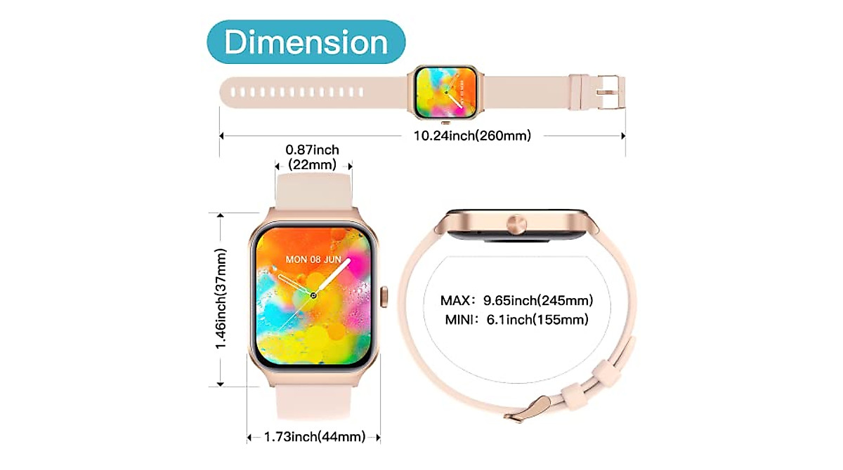 PUBU Smart Watch: Your All-in-One Health & Fitness Tracker