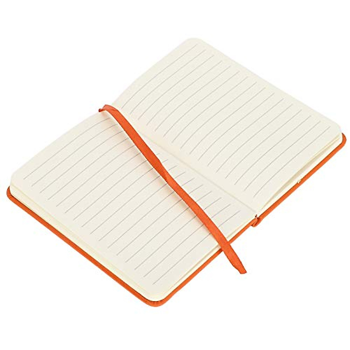 Hardcover Notepad, Artificial Pu Leather Notebook, Comfortable for Office Notes Writing Diary(orange)