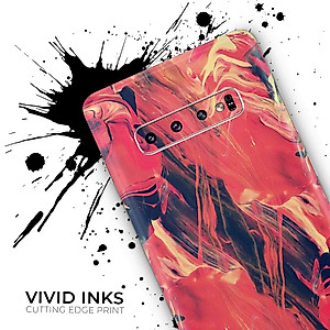 DesignSkinz Liquid Abstract Paint Remix V92 Protective Vinyl Decal Wrap Skin Cover Compatible with The Samsung Galaxy S20 (Screen Trim & Back Glass Skin)