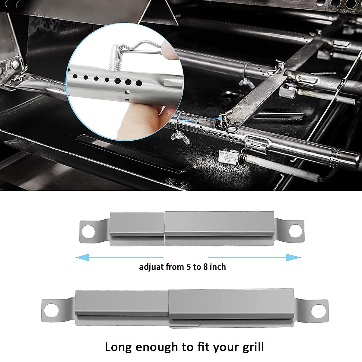 Grill Replacement Parts for Charbroil Performance 4 Burner 463342119, 463332718, 463347017, 463361017, 463673017, 463376018P2, G470-5200-W1 Burner G470-0004-W1A Heat Plate for 463342119, 463332718