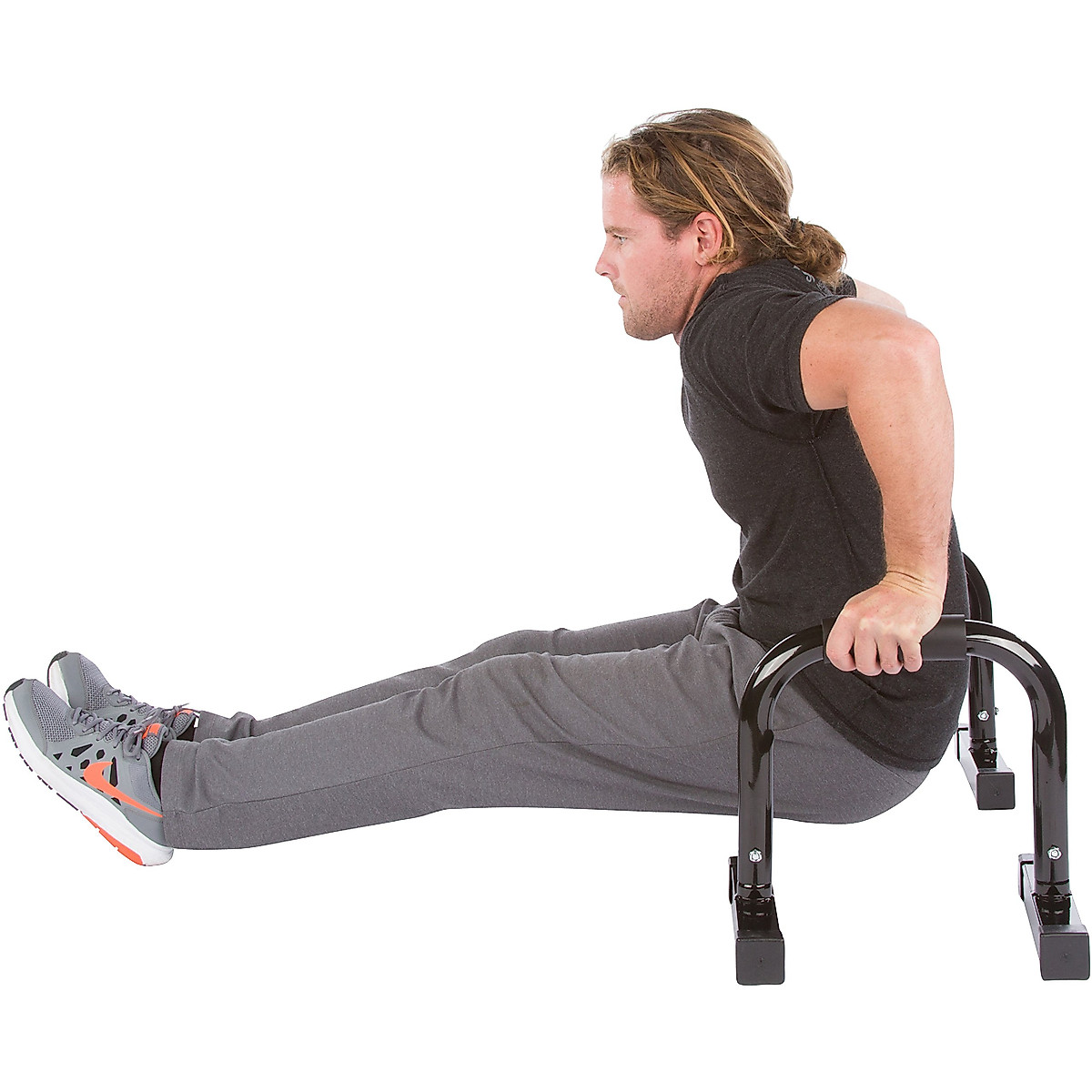 Trademark Innovations 14" Body Press, Dip, Push Up Bar Paralettes - Set of 2