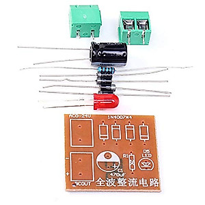 3pcs DIY Kits IN4007 Full Wave Bridge Rectifier Circuit Board Suite AC to DC Power Supply Converter Electronic Teaching
