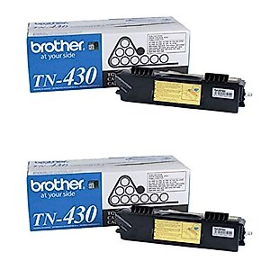 Brother Genuine TN430 2-Pack Standard Yield Black Toner Cartridge with Approximately 3,000 Page Yield/Cartridge