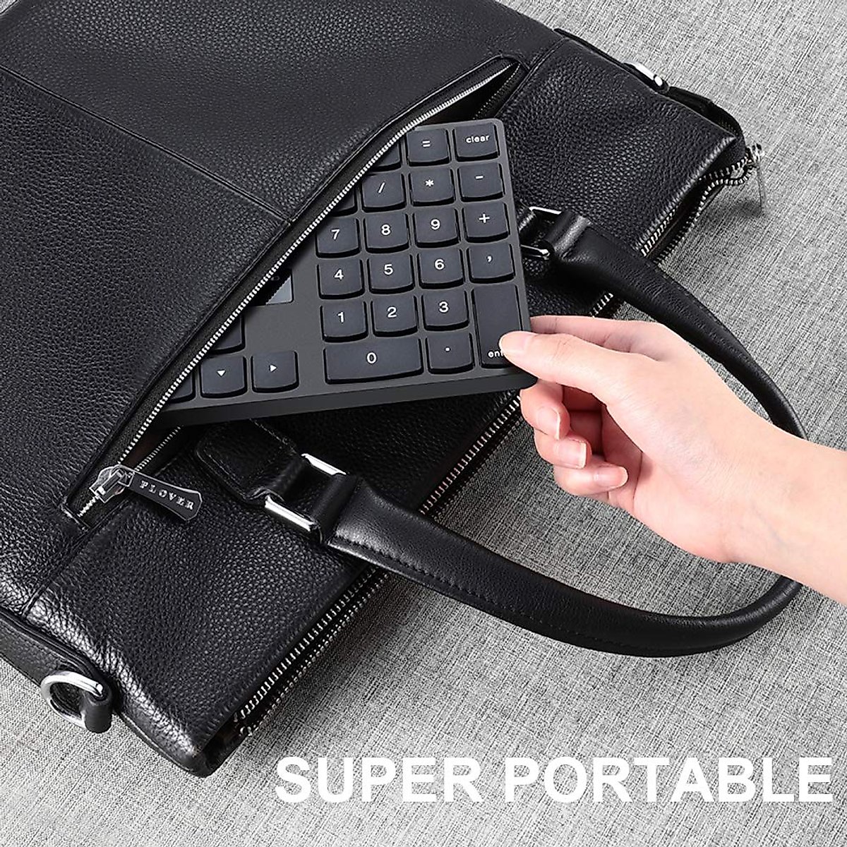 Attoe Numeric Keypad, 35-Keys Portable USB Wireless Numeric Keypad Rechargeable Ultra-Silent External Numeric Pad for MacBook and Windows Laptop