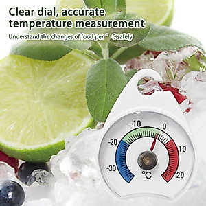 SHOUD Fridge Thermometer Refrigerator Thermometer,Freezer Thermometer, Accurate Multi-Functional Kitchen Home Appliance Safe Storage Temperature Gauge