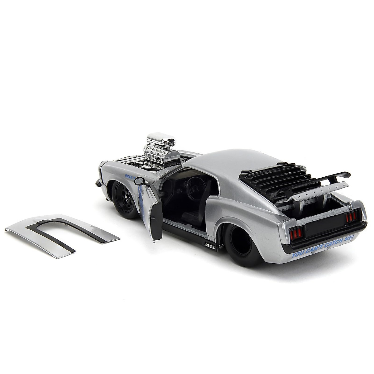 1970 Boss 429 Silver Metallic Highway Drag - Drag Trooper Bigtime Muscle Series 1/24 Diecast Model Car by Jada 35021