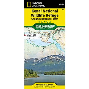 Kenai National Wildlife Refuge Map [Chugach National Forest] (National Geographic Trails Illustrated Map, 760)