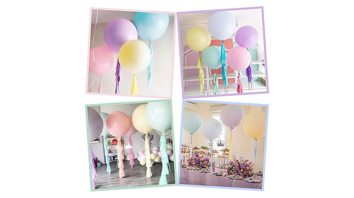 Large Pastel Balloons - 30pcs 18-inch Jumbo Latex for Parties