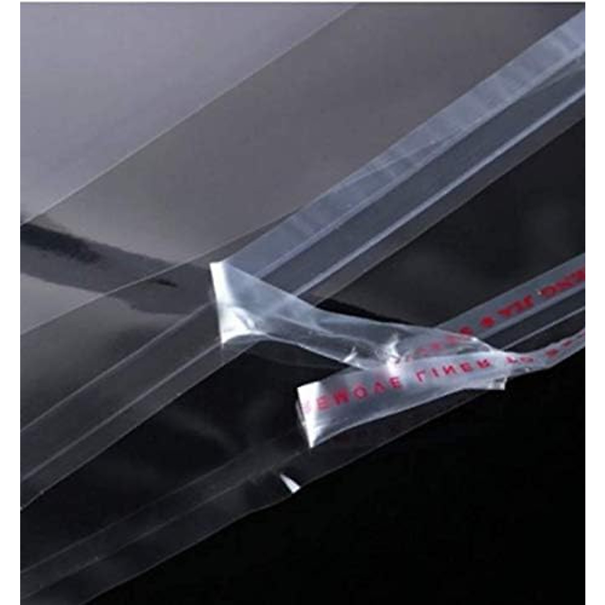 JOSDIOX 4" x 6" Self Seal Clear Cello Cellophane Resealable Plastic Poly Bags for Photo, Jewelry, Bakery, Treats, Party Favors4x6 "100pcs)