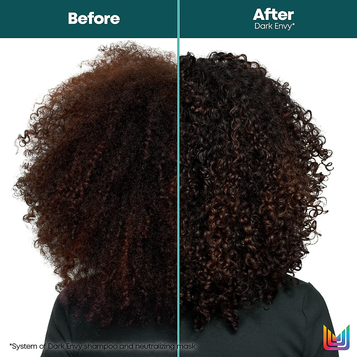 Matrix Dark Envy Toning Hair Mask | For Red Undertones in Dark Brown or Black Hair | Cool, Glossy Finish| Color Depositing | Salon Hair Mask | Packaging May Vary | 6.8 Fl. Oz. | Vegan