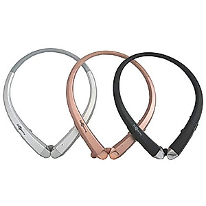 QT S Bluetooth Headset, Lightweight Retractable for Neckband Bluetooth Headphones for Sports Exercise Home & Office, Noise Cancelling Stereo Neckband Wireless Headset Talk 9-10 Hours (Silver)