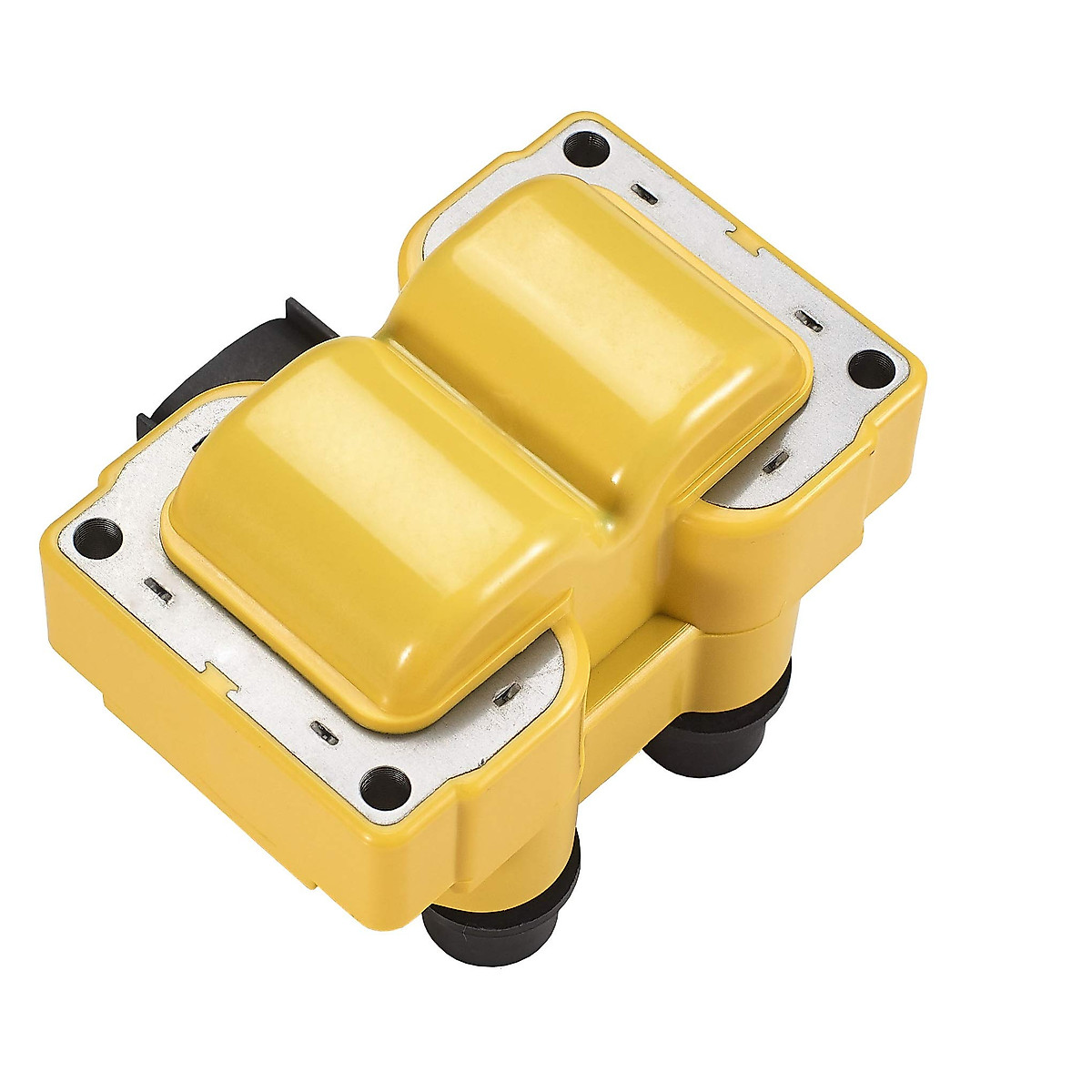 ENA Set of 2 Yellow Ignition Coil Pack Compatible with Ford Lincoln Mazda Mercury F150 F250 E150 Escort Explorer Mustang Ranger Town Car Mark VIII B2300 B2500 626 Tracer Mystique Replacement for FD487