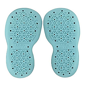 Nuby Girls' Clouds, Blue and White, Small (1 Pair)