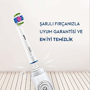 Oral-B Braun 3D White Electric Toothbrush Replacement Head - 2 Refill Brushes