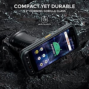 MUNBYN 2023 New Android Scanner Android 11 Barcode Scanner Handheld Mobile Computer 1D/2D QR PDF17 Zebra Scanner, IP65 8000mAh Pistol Grip Inventory Scanner, 5.2'' Screen 4G Wi-Fi GMS Data Collector