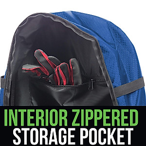 Athletico Advantage Baseball Bag - Baseball Backpack with External Helmet Holder for Baseball, T-Ball & Softball Equipment & Gear for Youth and Adults | Holds Bat, Helmet, Glove, Shoes (Blue)