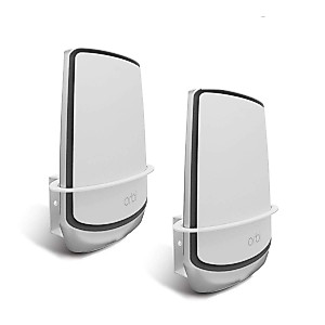 Orbi WiFi 6 Wall Mount, ALLICAVER Sturdy Metal Made Wall Mount Bracket Compatible with Netgear Orbi WiFi 6 Router RBK852,RBS750, RBK752,RBK853. (2 Pack)