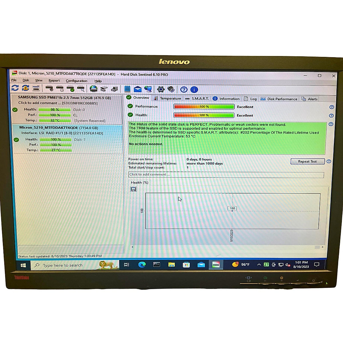 Micron 5210 ION Series 7.68TB 2.5 inch SATA3 TCG MTFDDAK7T6QDE-2AV1ZABYY