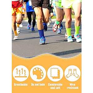 Yaomiao 20 Pairs Boys Solid Dress Socks Colorful Crew Socks Long Socks for Boy Casual Lightweight Cotton Athletic Socks Breathable Socks for Boys Girls