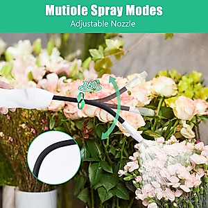 Electric Spray Bottle 0.5 Gallon with Flexible Wand, Watering Spray Wand Rechargeable Portable Garden Sprayer with 2M Hose Multi-Purpose Plant Mister 2L Sprayer for Plant Watering Car Washing