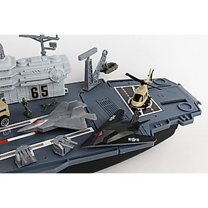 Daron Worldwide Trading Aircraft Carrier BP96243 Playset ,for 36 months to 180 months Gray
